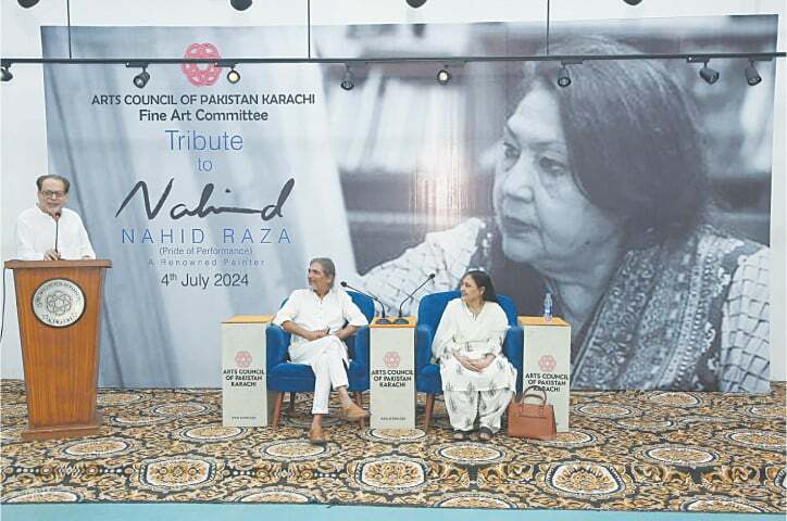 Painter Nahid Raza lauded for her illustrious contribution to art ...