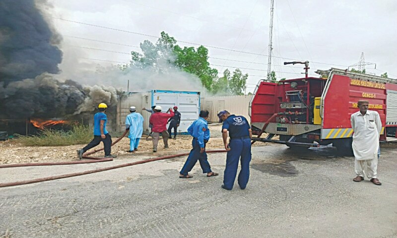 Fire hits JPCL store in Jamshoro, causes no major damage - Newspaper ...