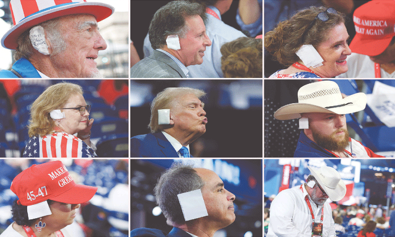 Trump-style ear bandages catch on - World - DAWN.COM