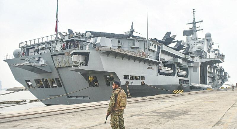 Italian Navy aircraft carrier makes first visit to Pakistan - Pakistan ...