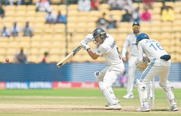Young, Ravindra guide NZ to first win in India for 36 years - Newspaper ...
