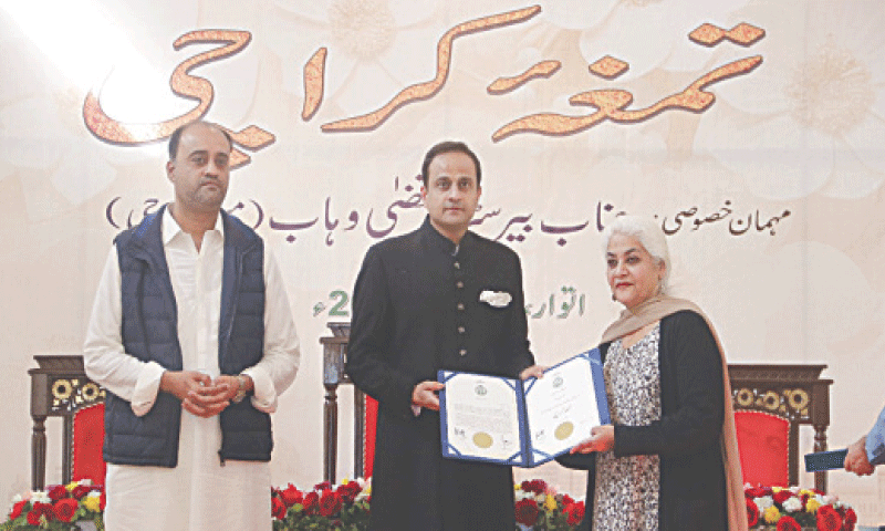 Mayor Wahab confers first Tamgha-i-Karachi awards on 12 personalities ...