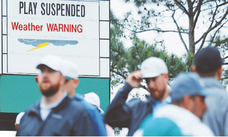 Masters practice round cancelled due to poor weather - Newspaper - DAWN.COM