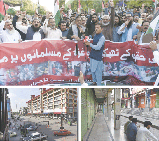 Pindi, Islamabad traders observe shutterdown over Gaza genocide ...