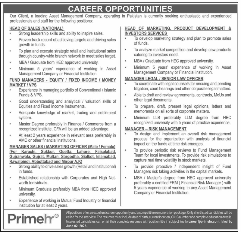 Head of Sales (National) - Jobs - DAWN.COM