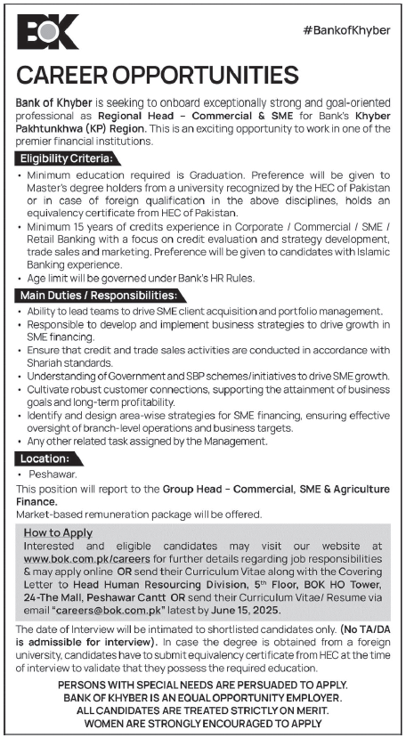 BOK: Career Opportunities - Jobs - DAWN.COM