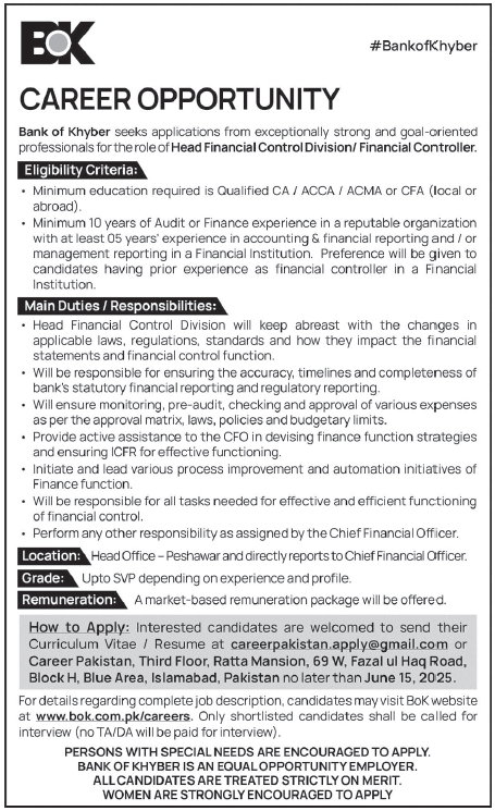 BOK: Career Opportunity - Jobs - DAWN.COM