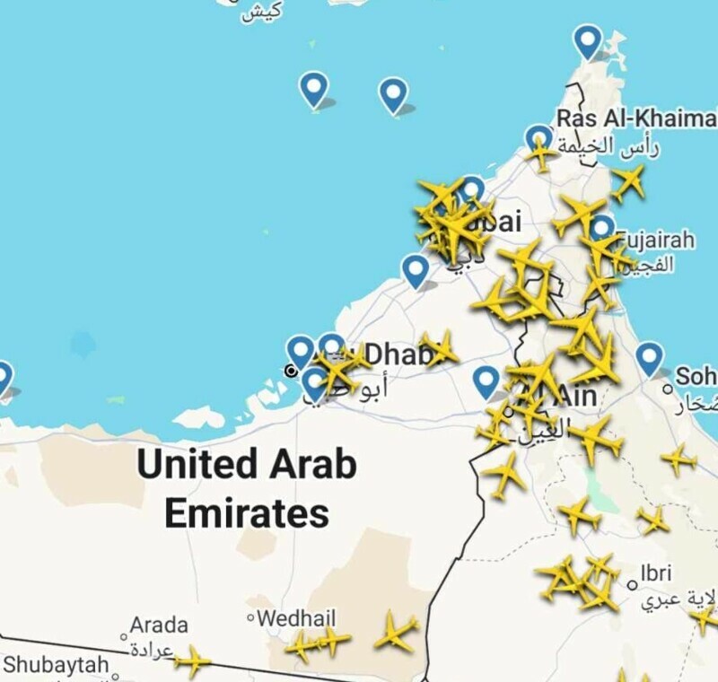 UAE airspace now open: Flightradar - DAWN.COM
