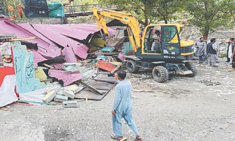 Structures obstructing Kunhar River flow in Kaghan Valley demolished ...
