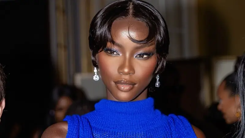 Sudanese-American supermodel Anok Yai is the British Fashion Awards ...
