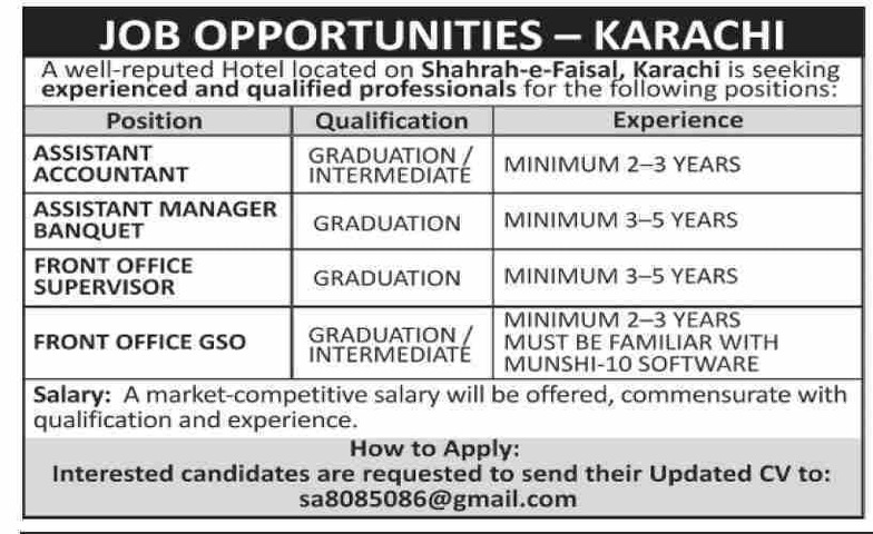 Job Opportunities - Jobs - DAWN.COM