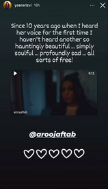 'Hauntingly beautiful': Yasra Rizvi is in awe of Grammy winner Arooj ...