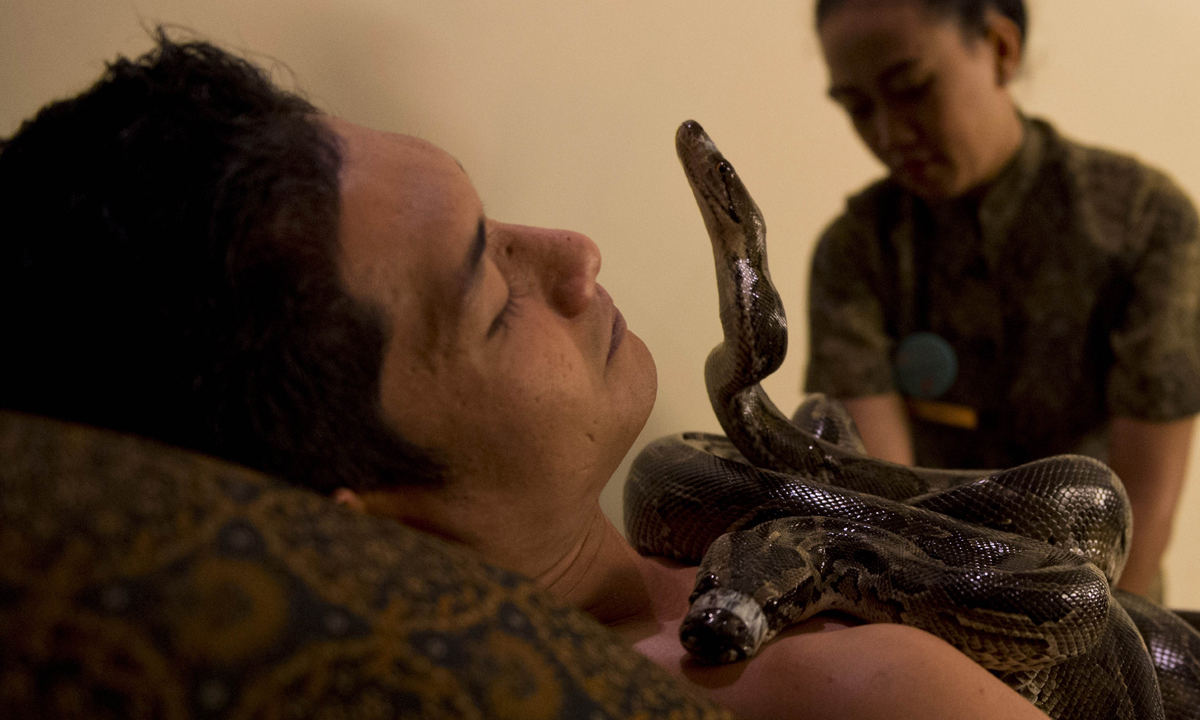 Indonesia's snake massage - Multimedia - DAWN.COM