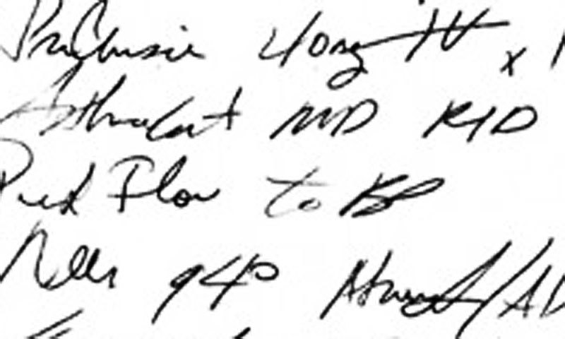 Unreadable Prescription