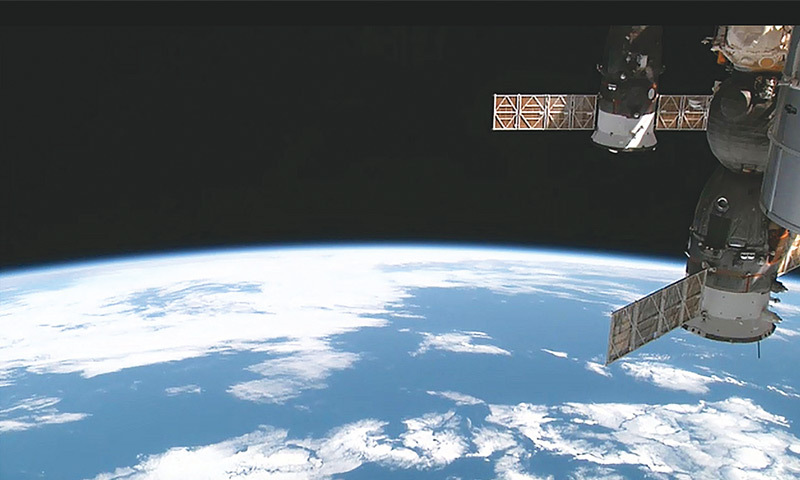 Space cargo ship docks with ISS - World - DAWN.COM