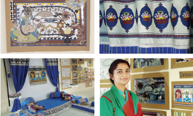Women university student takes inspiration from temple’s artwork ...