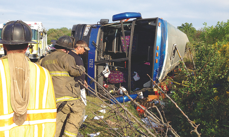 Passenger bus overturns; two women killed - Newspaper - DAWN.COM