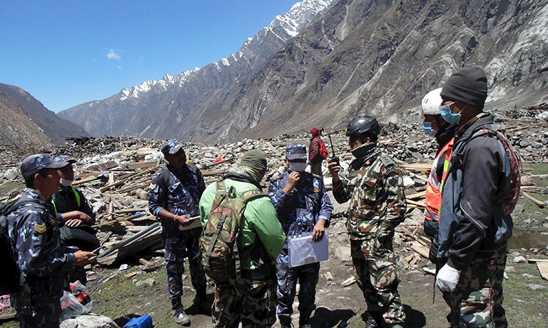 Nepali police dig bodies from village and trekking route - World - DAWN.COM