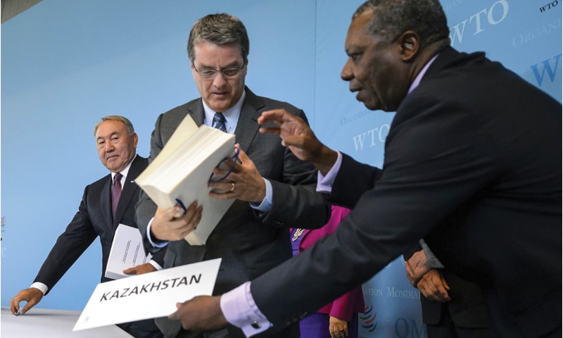 WTO formally accepts Kazakhstan as new member - World - DAWN.COM