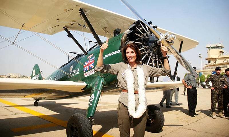 Touchdown: Aviator Tracey Taylor concludes epic three-month flight from ...