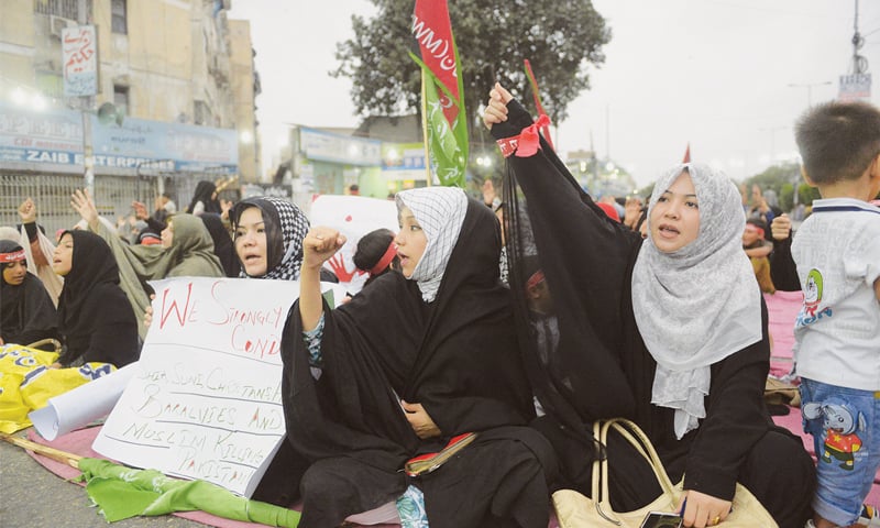 MWM stages sit-ins against ‘wrong direction’ of NAP - Newspaper - DAWN.COM