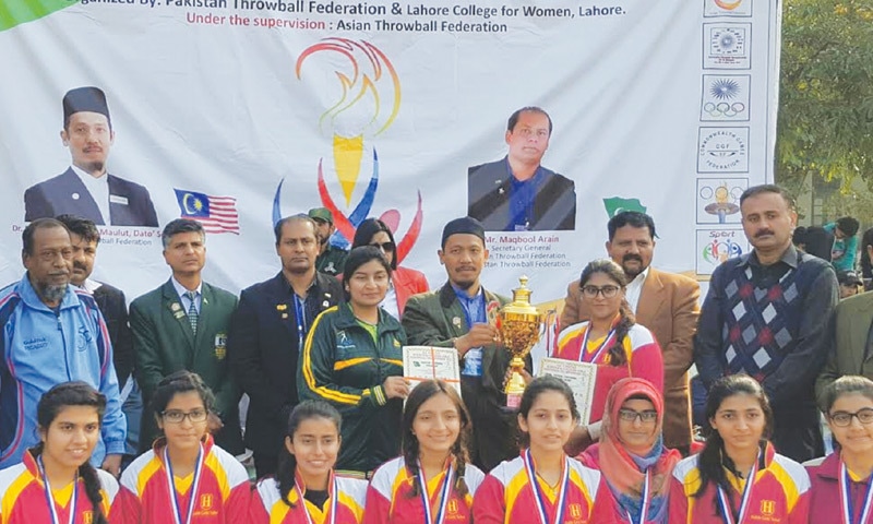 Habib Girls, CJM bag throwball titles - Newspaper - DAWN.COM