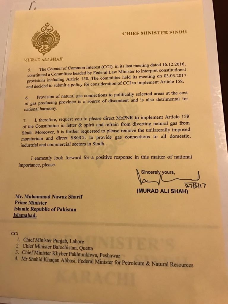 Gas expansion schemes for Punjab 'detrimental to national harmony ...