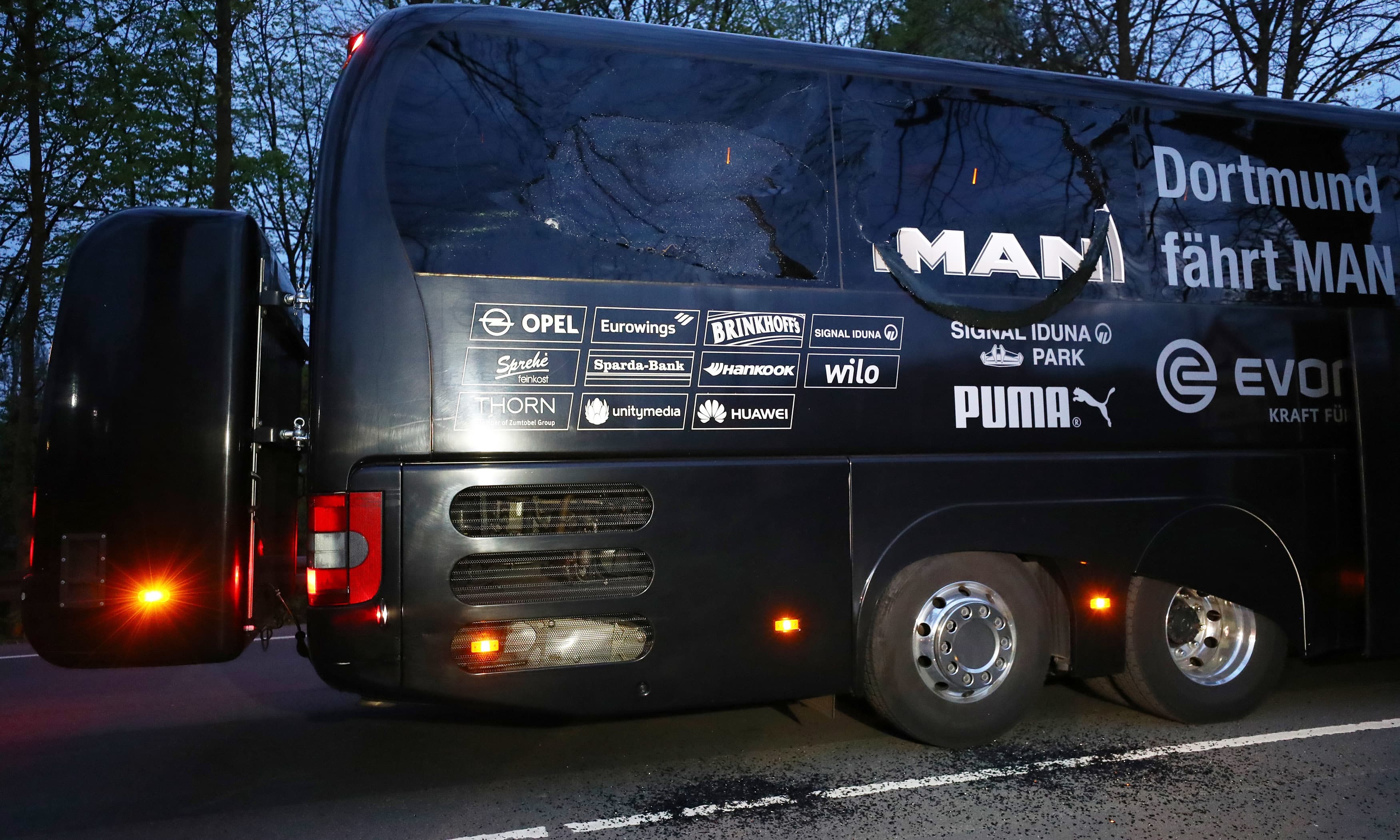 Player injured in blasts near football team bus in Germany before ...