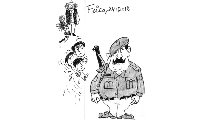 کارٹون : 24 جنوری 2018 - Dawn News Urdu