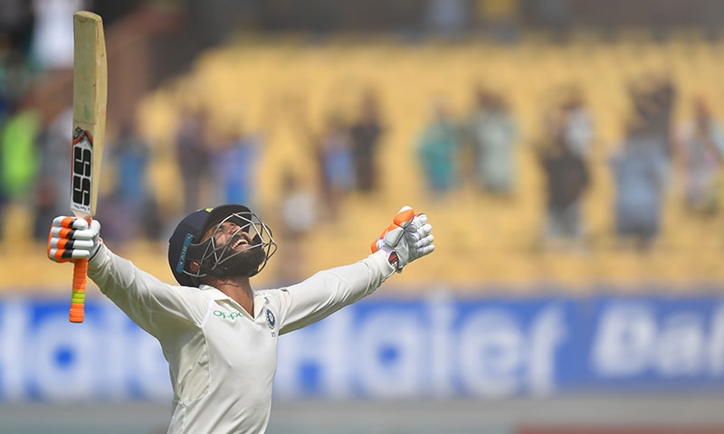 Jadeja hits maiden ton as India declare on record 649-9 - Sport - DAWN.COM