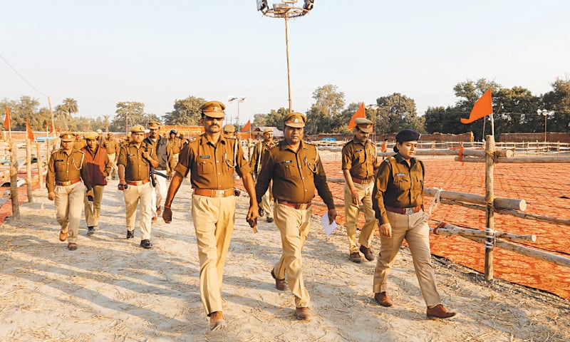Security heightened in Ayodhya ahead of mass gathering - World - DAWN.COM