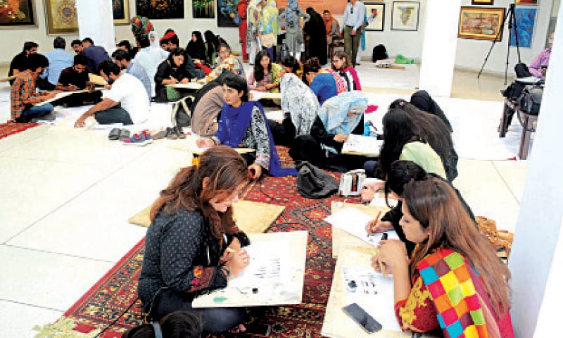 Islamic calligraphy workshop opens - Newspaper - DAWN.COM