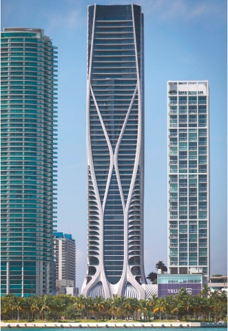 Zaha Hadid’s ‘exoskeleton’ tower an instant Miami landmark - Newspaper ...