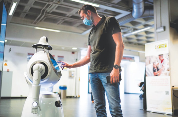 Covid-19 robot patrol rolled out in Belgian hospitals - Newspaper - DAWN.COM