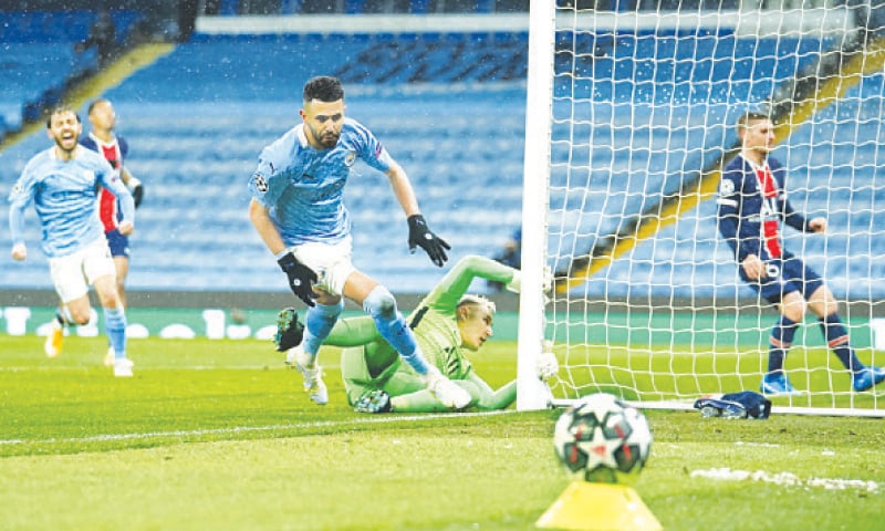 Mahrez double fires Manchester City into first Champions League final ...