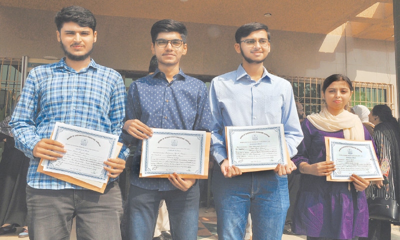 Boys clinch top positions in HSSC pre-engineering exam results ...