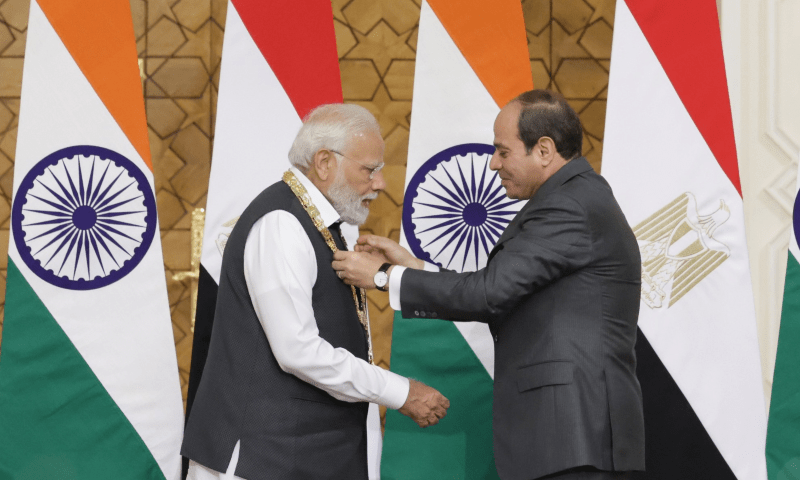 Egypt bestows highest honour, the Order of the Nile, on Modi - World ...