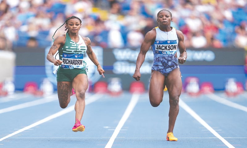Richardson outsprints Jackson in Silesia Diamond League - Sport - DAWN.COM