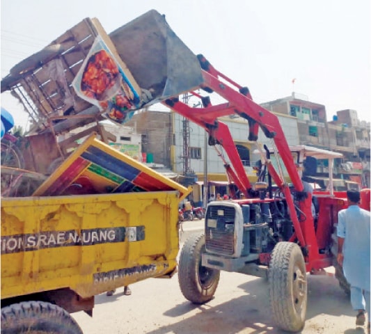 Encroachments removed in Naurang town - Newspaper - DAWN.COM