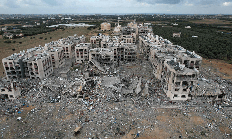 PHOTOS: Aerial view of destruction caused by Israeli strikes in central ...