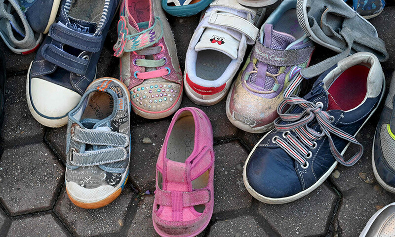 PHOTOS: Peace activists in Zagreb demonstrate for children suffering in ...