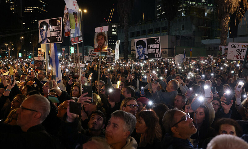 PHOTOS: Families take to the streets in Tel Aviv for safe return of ...