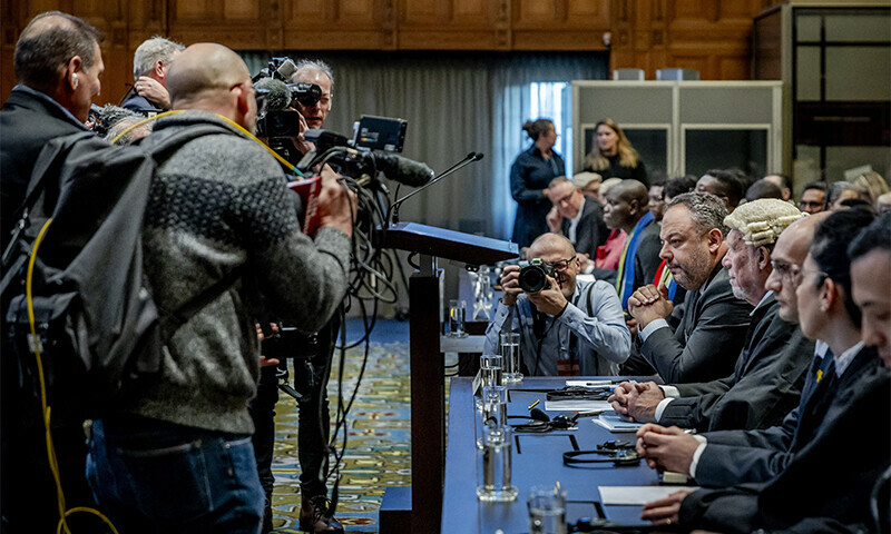 PHOTOS: Scenes from UN top court hearing against Israel - DAWN.COM