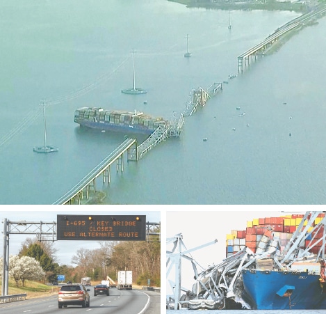 Bridge collapses in US as ship plows into pylon - Newspaper - DAWN.COM