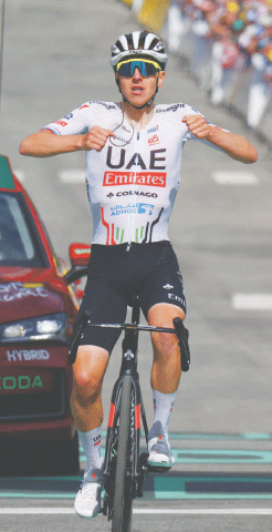 Pogacar wins stage four to reclaim Tour de France lead - Newspaper ...