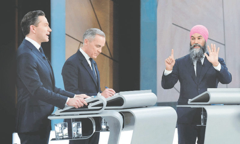 Canada votes for new government to take on Trump - World - DAWN.COM