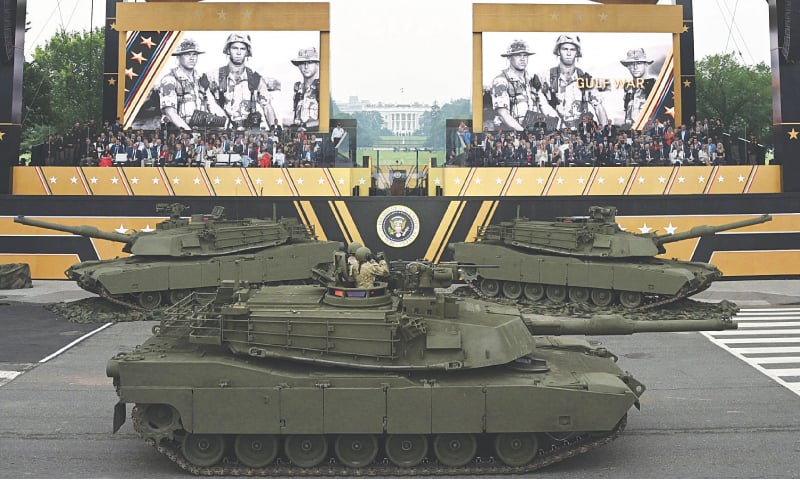 Trump flexes military might at parade as protests sweep US - Newspaper ...