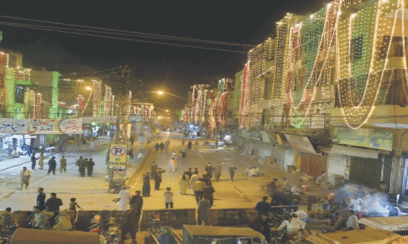 Pindi gives festive look ahead of Eid Miladun Nabi - Pakistan - DAWN.COM