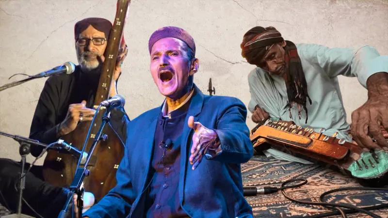 Pakistan’s Juman Latif, Ustad Noor Bakhsh and Ustad Naseeruddin Saami ...