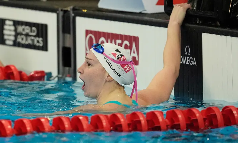 O’Callaghan breaks 200m freestyle short course world record at swimming ...